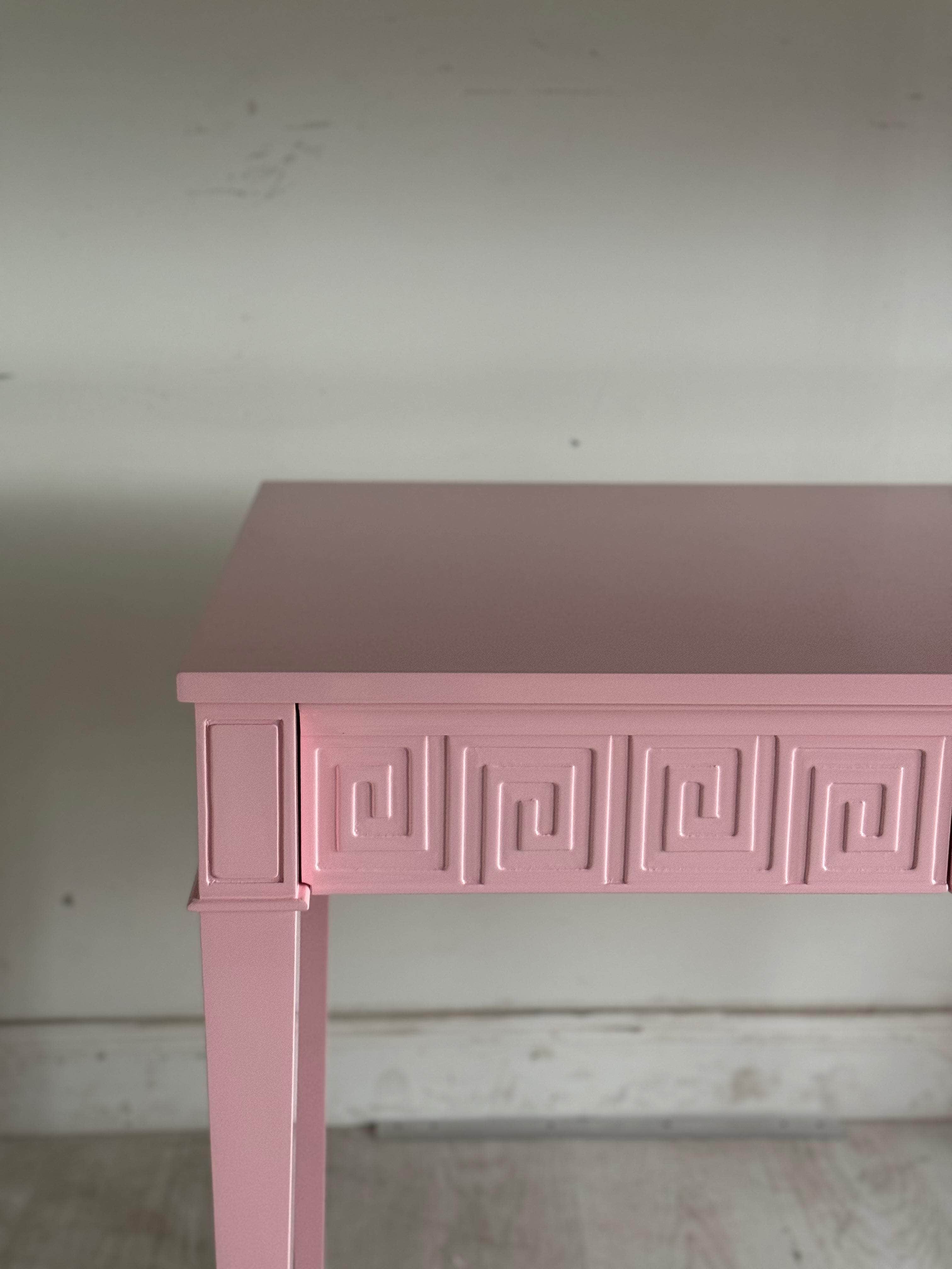 Athens Console Table With Greek Key Details