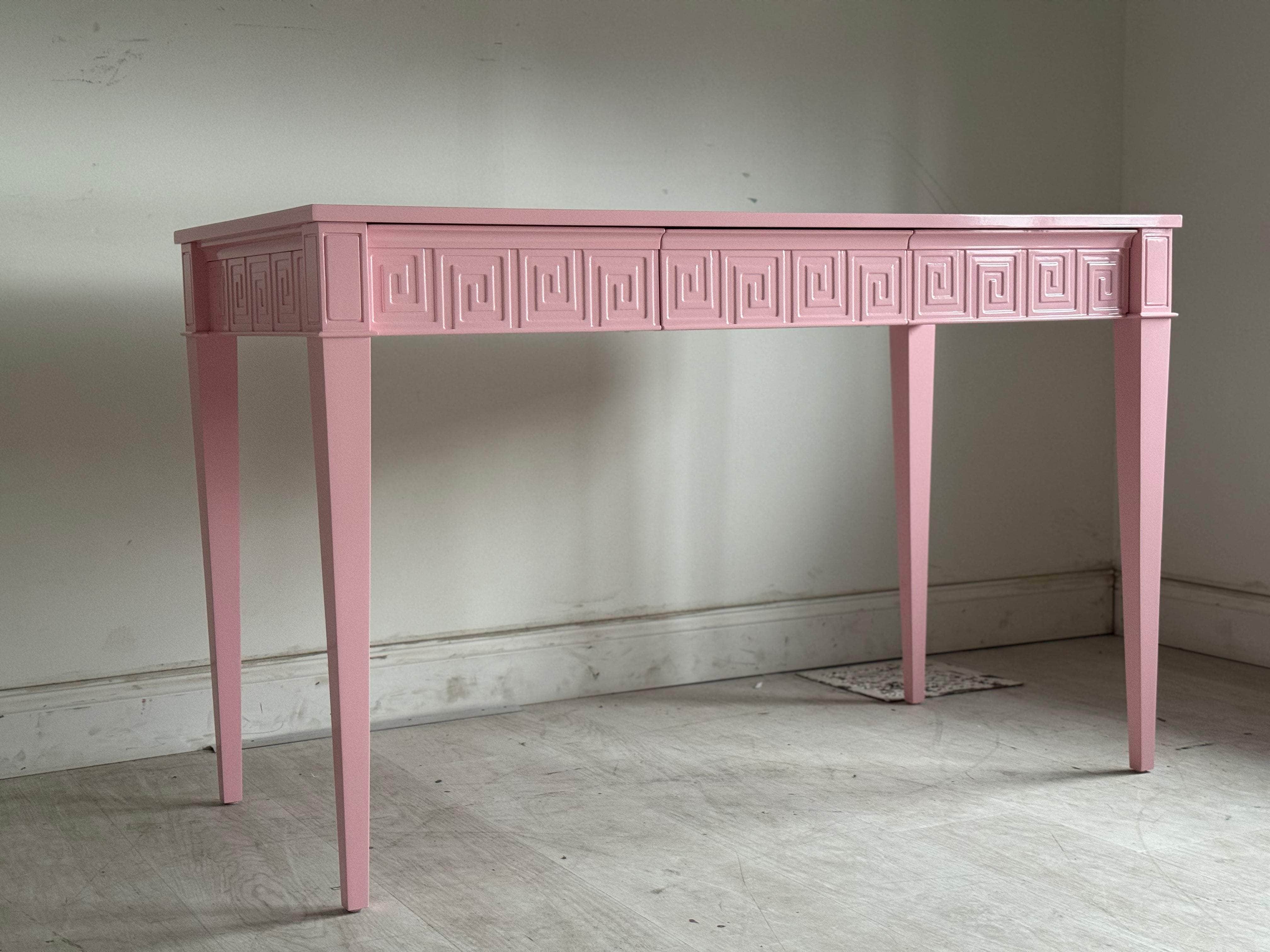 Athens Console Table With Greek Key Details