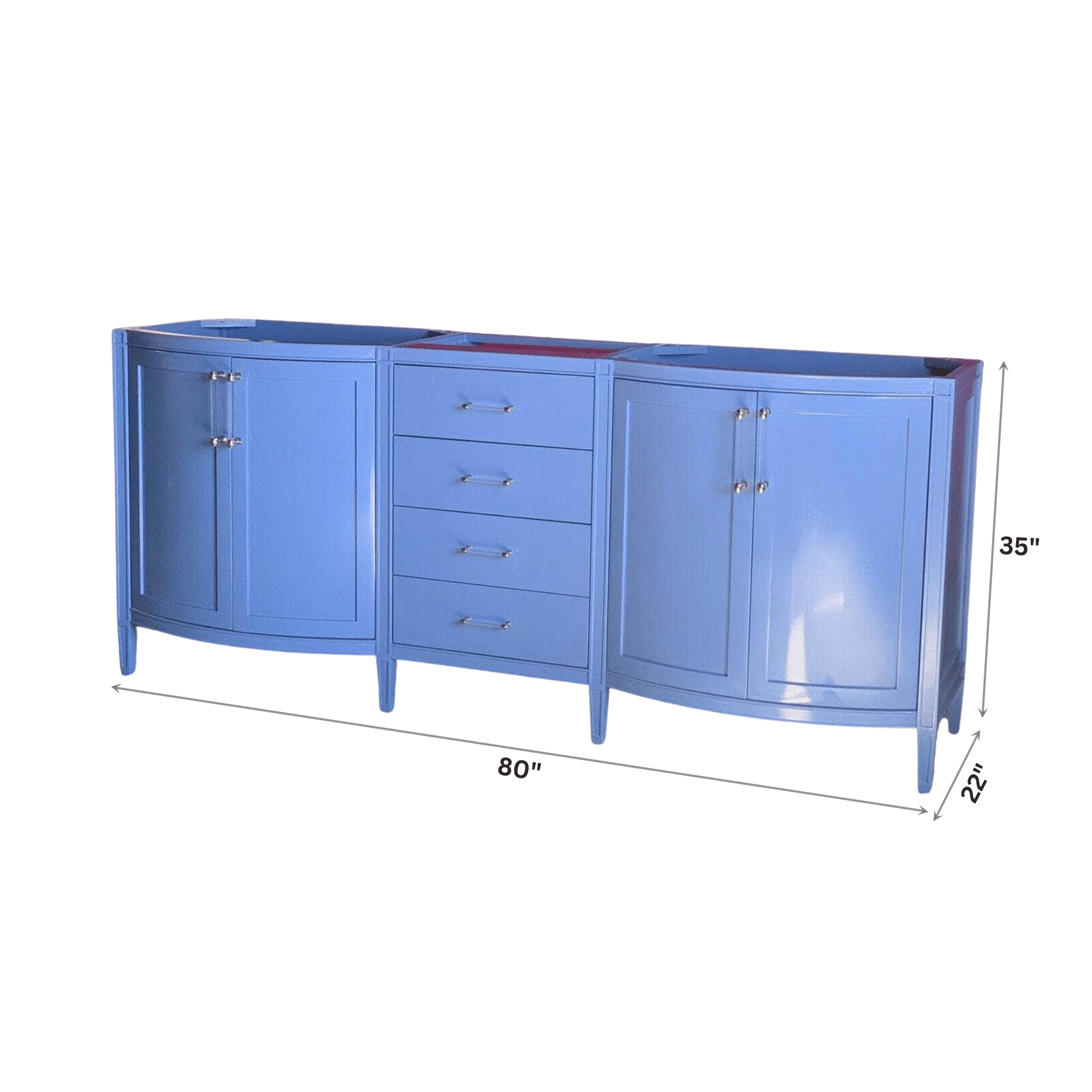 Demilune Bathroom Double Vanity | The Resplendent Crow