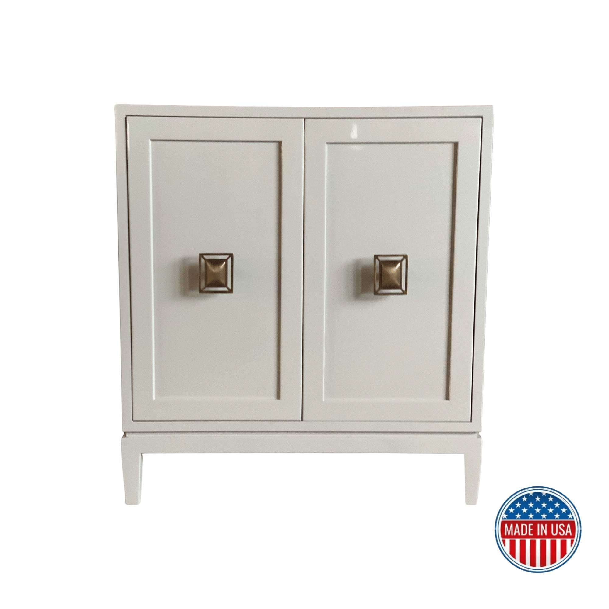 Powder Room Vanity - Custom Lacquered | The Resplendent Crow
