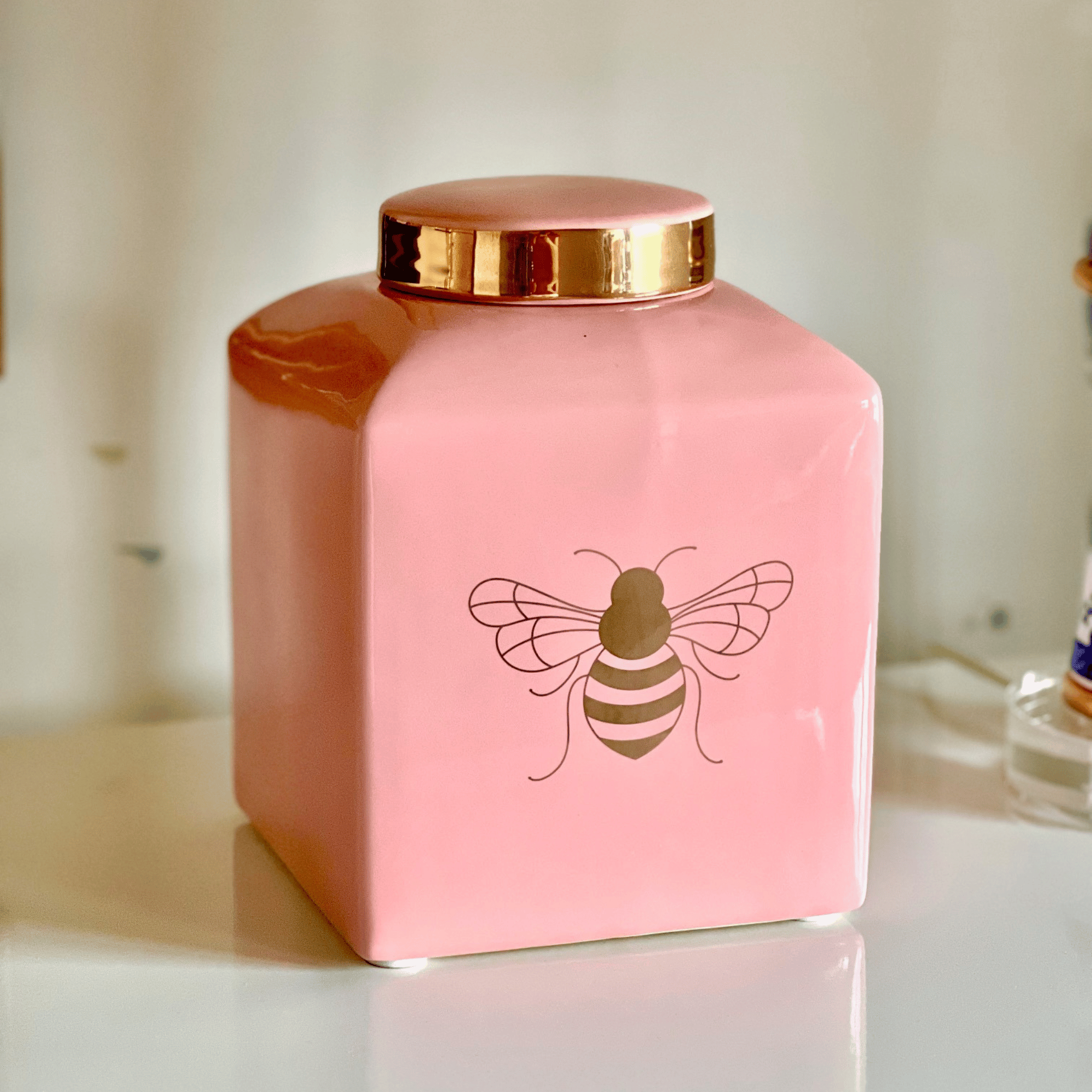 Coral Ginger Jar - Large | The Resplendent Crow