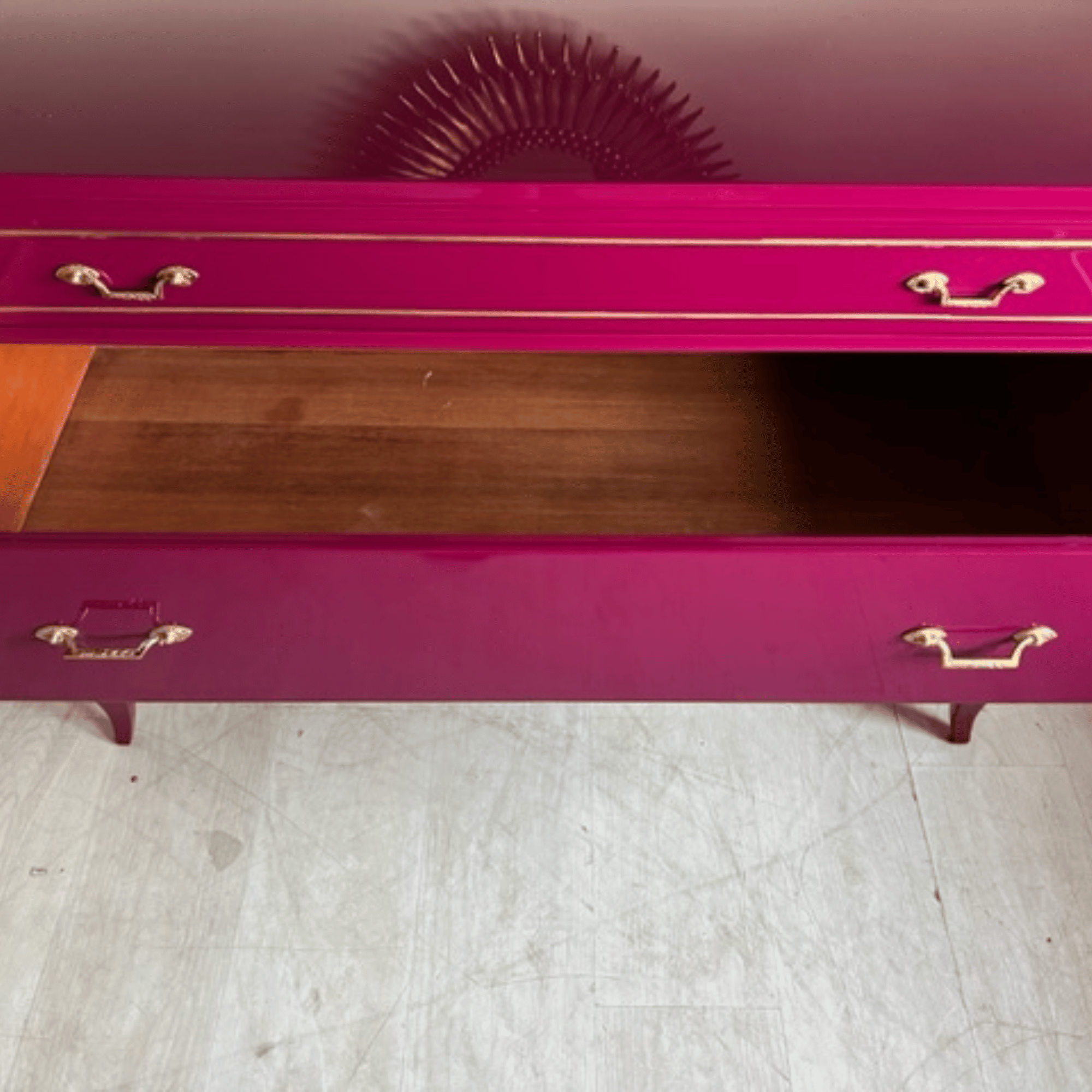 Rway 3 Drawer Chest in Ruby | The Resplendent Crow