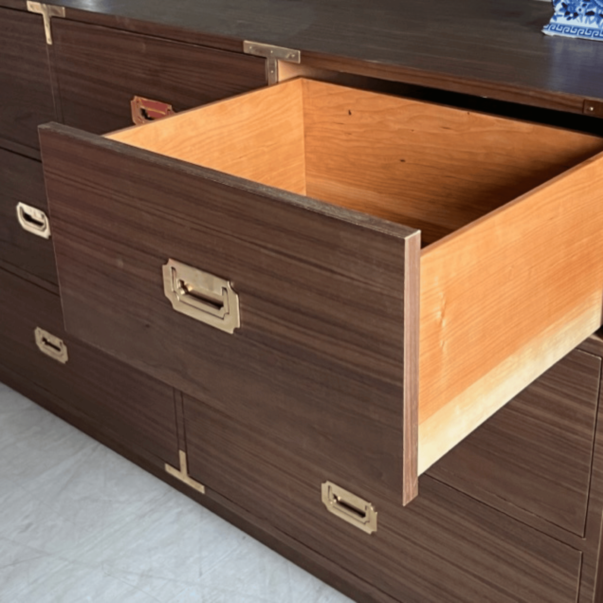 Walnut Campaign Dresser | The Resplendent Crow