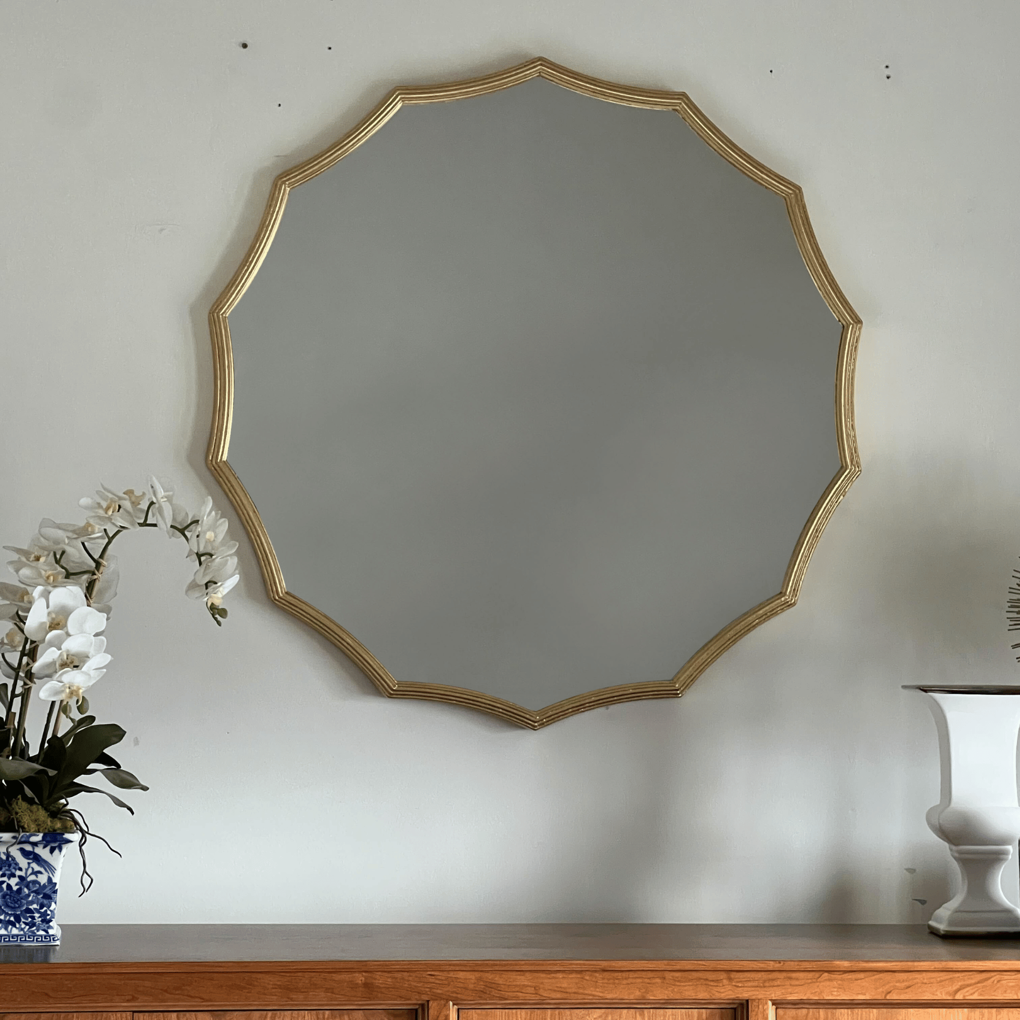 Framed Gold Mirror | The Resplendent Crow