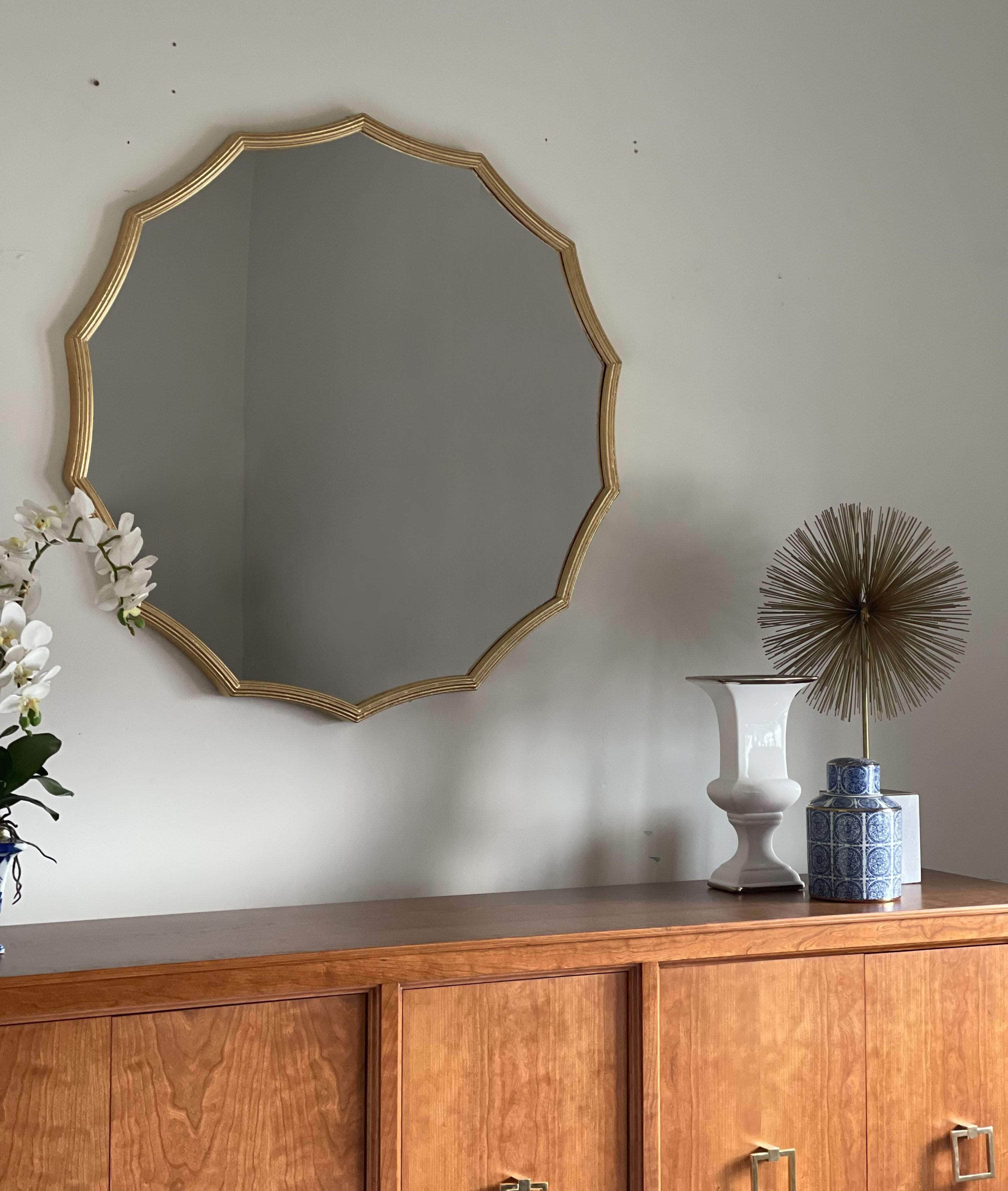 Framed Gold Mirror | The Resplendent Crow