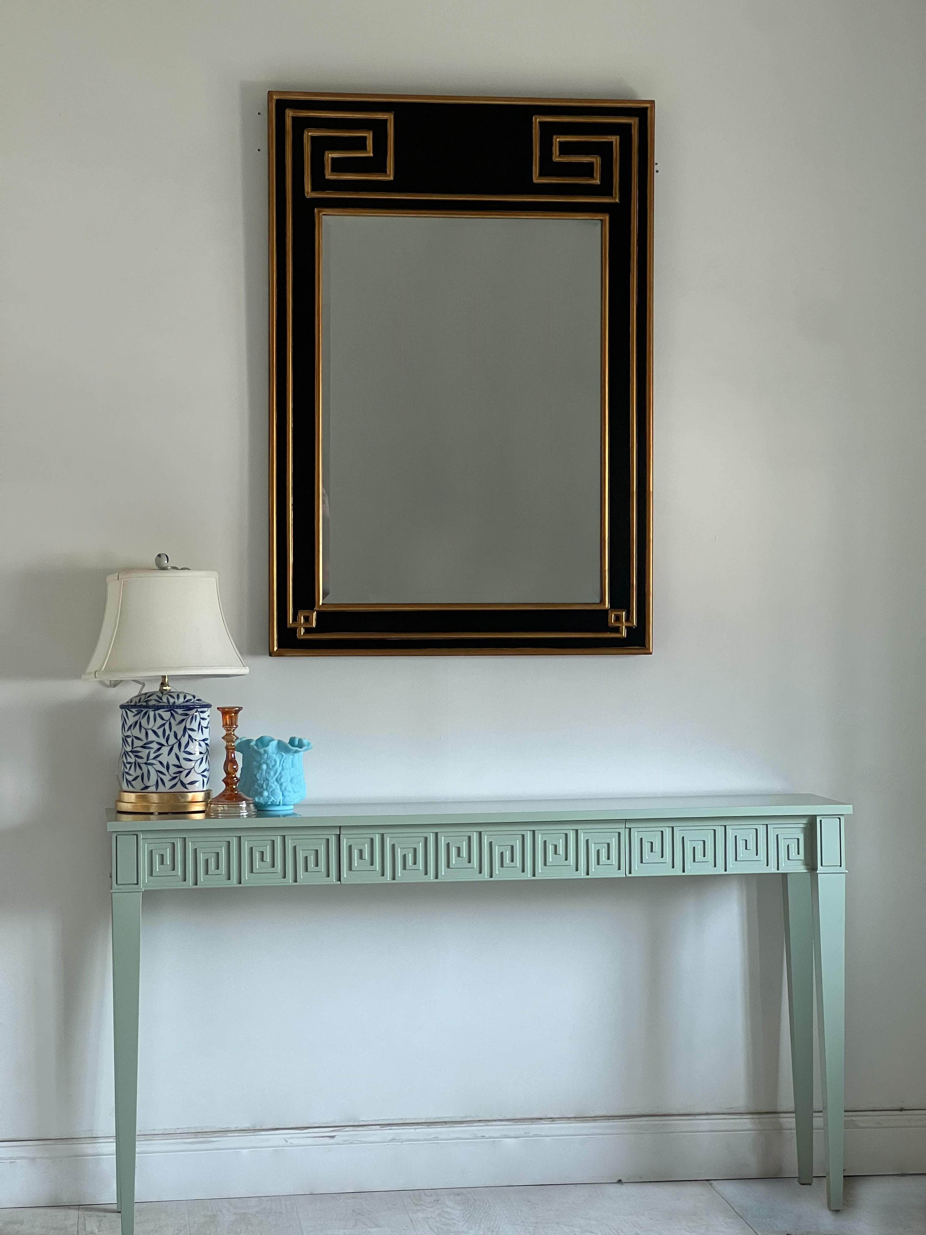 Athens Console Table With Greek Key Details