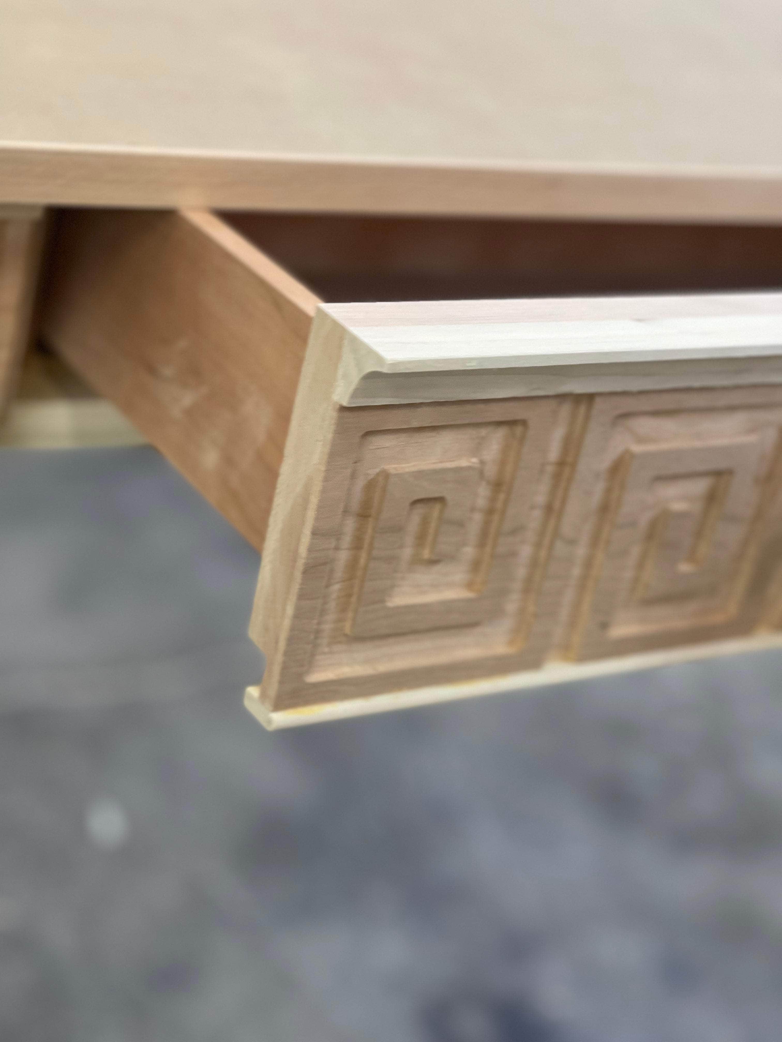 Athens Console Table With Greek Key Details