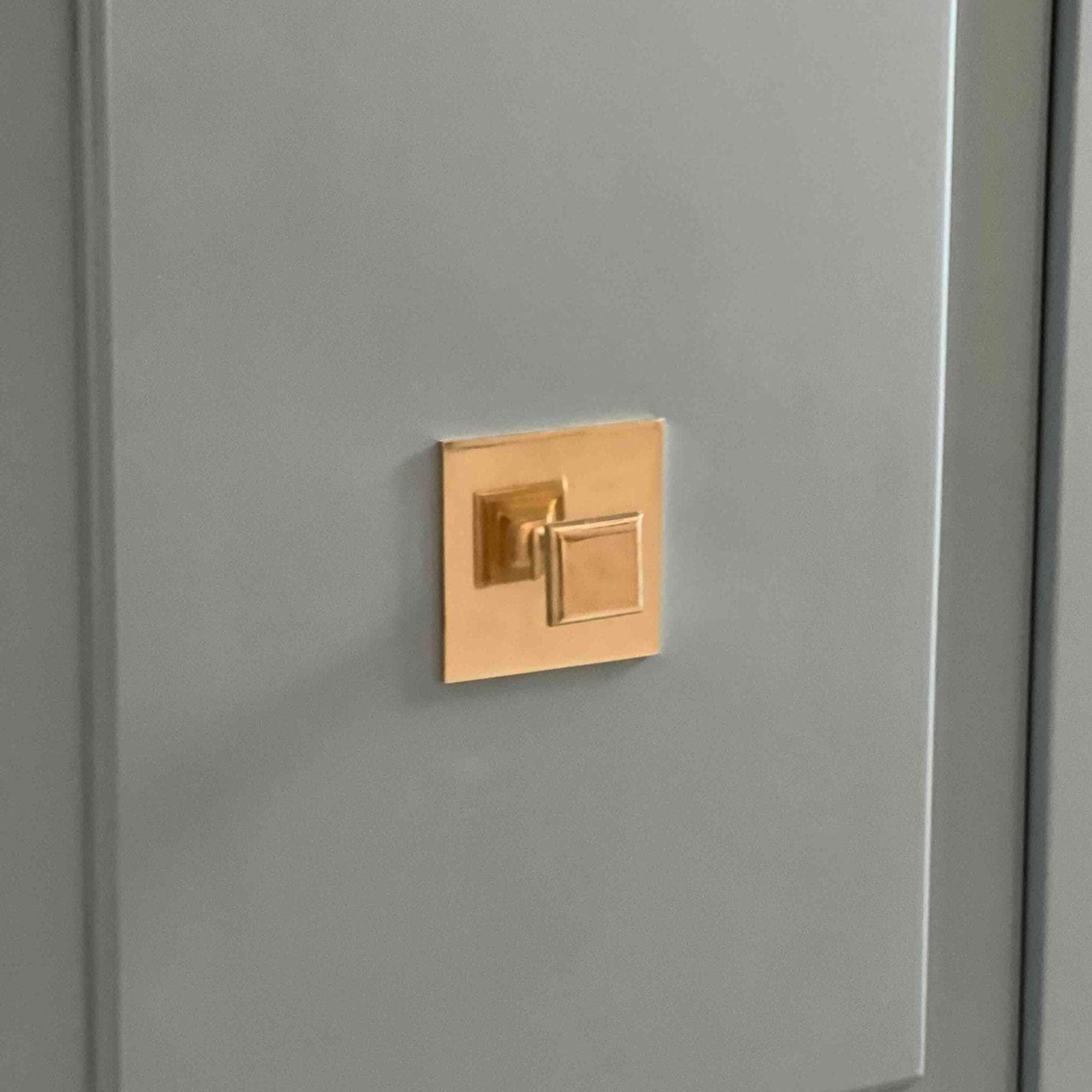 Solid Brass Backplate Square Shape - The Resplendent Crow