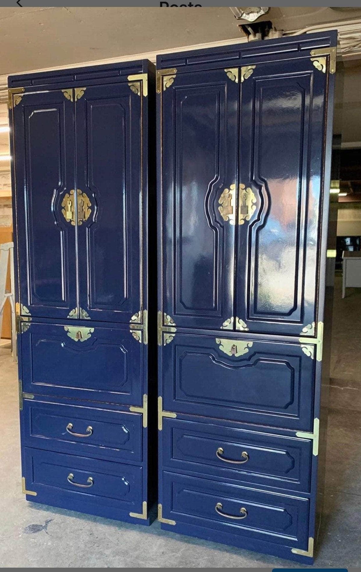 Navy blue armoire store