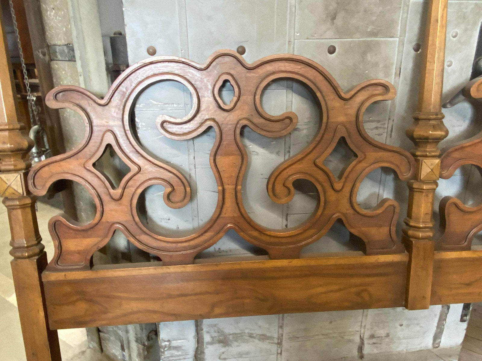 Vintage king headboard store