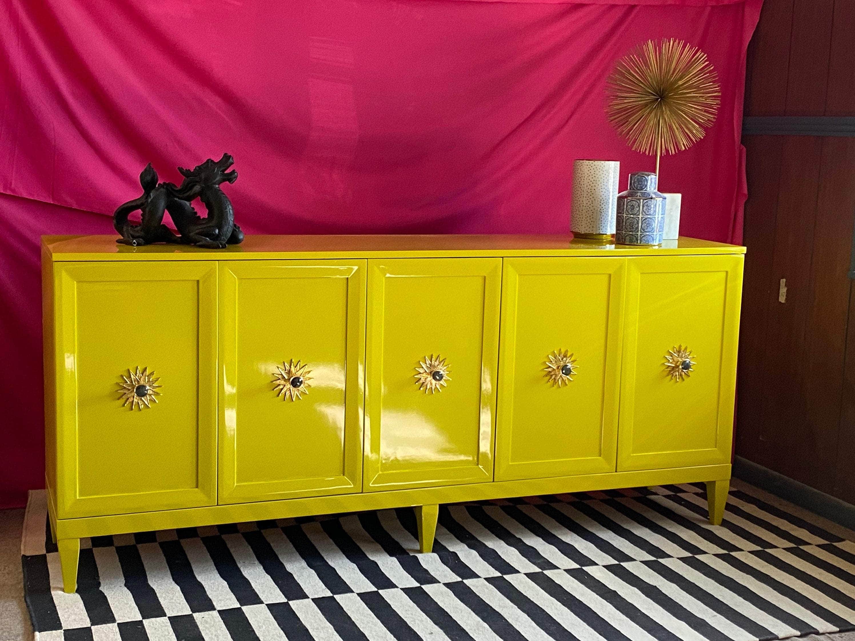 Zane 80" Modern Credenza - The Resplendent Crow