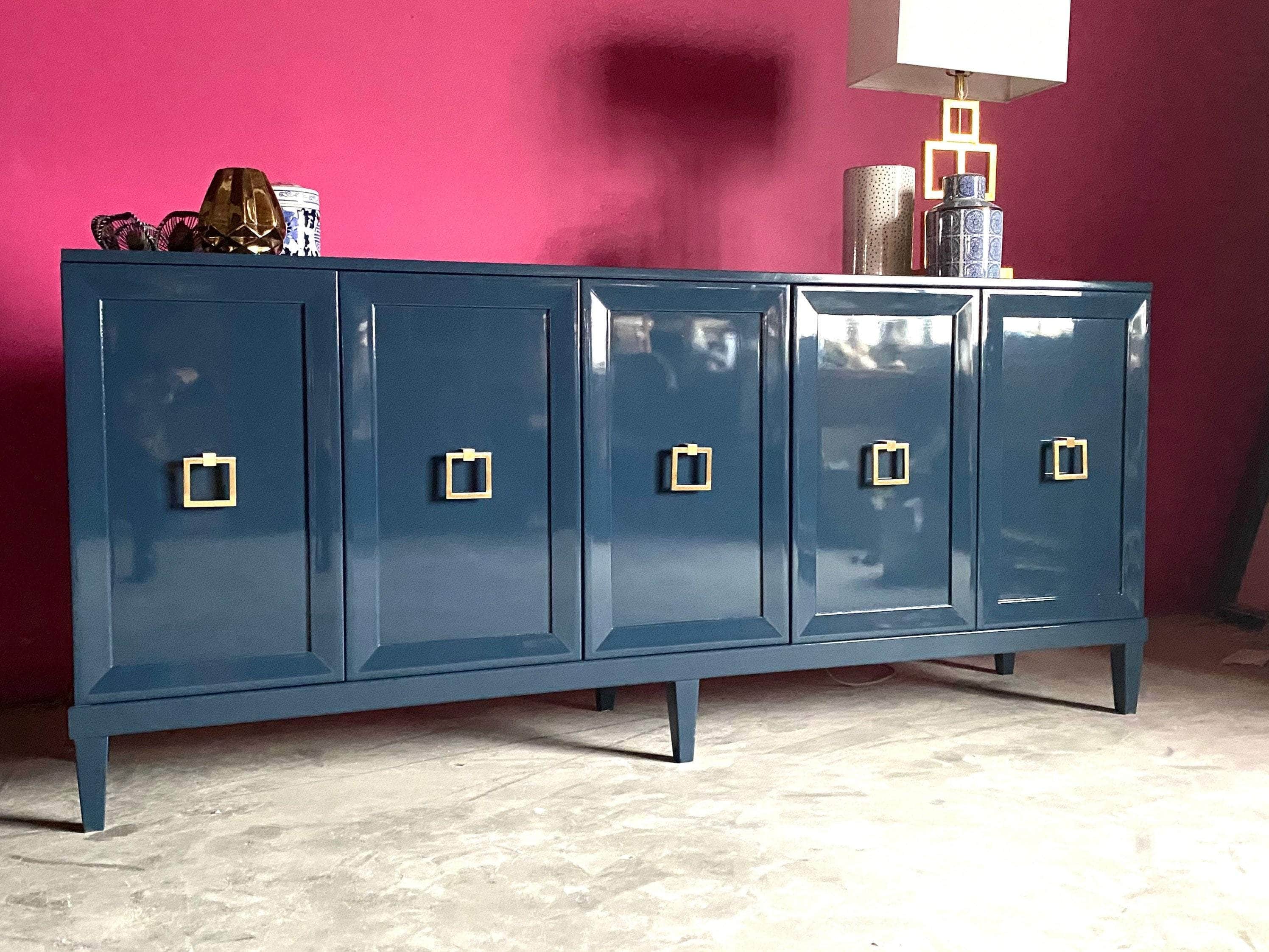 Zane 80" Modern Credenza - The Resplendent Crow