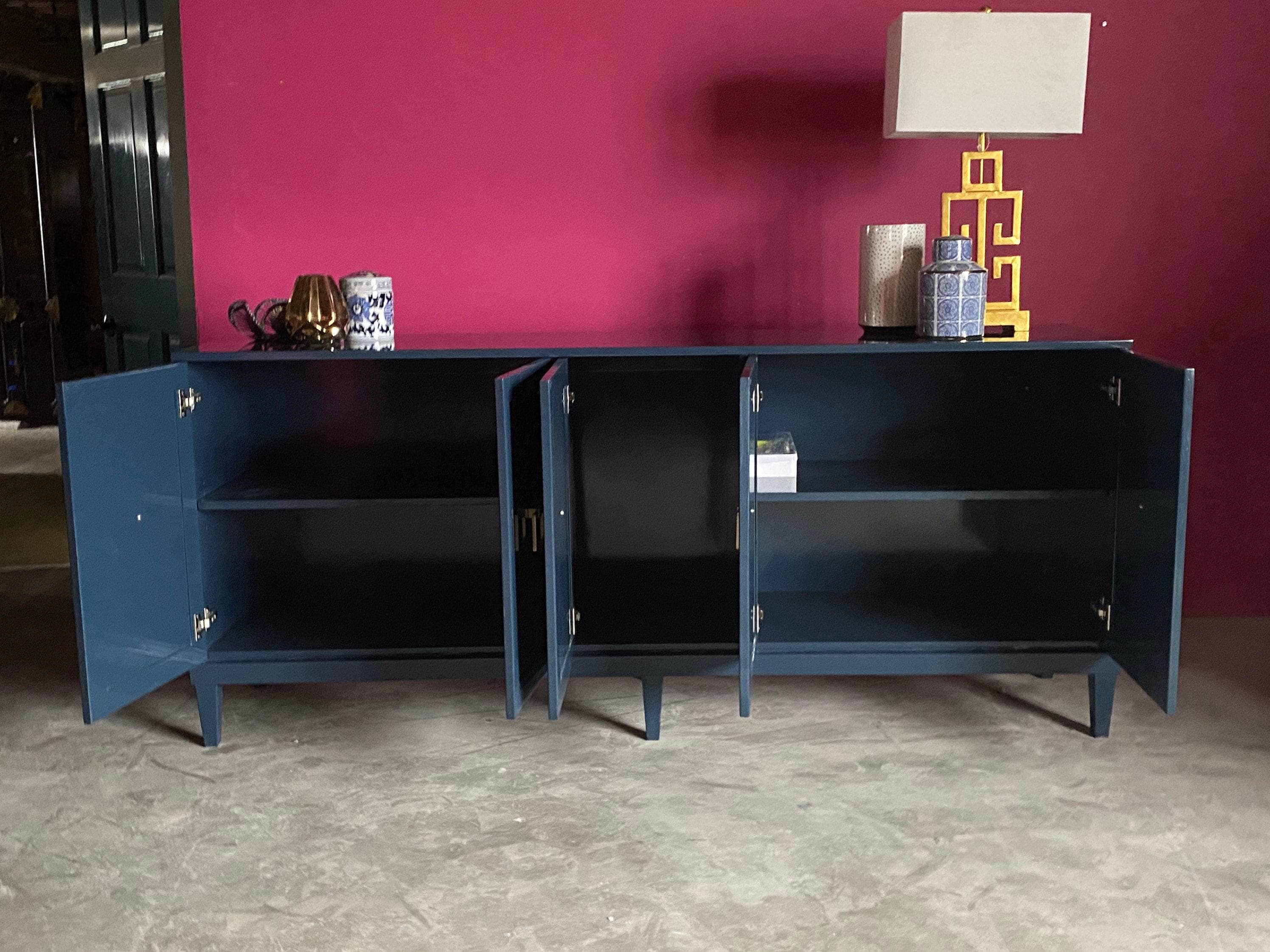 Zane 80" Modern Credenza - The Resplendent Crow
